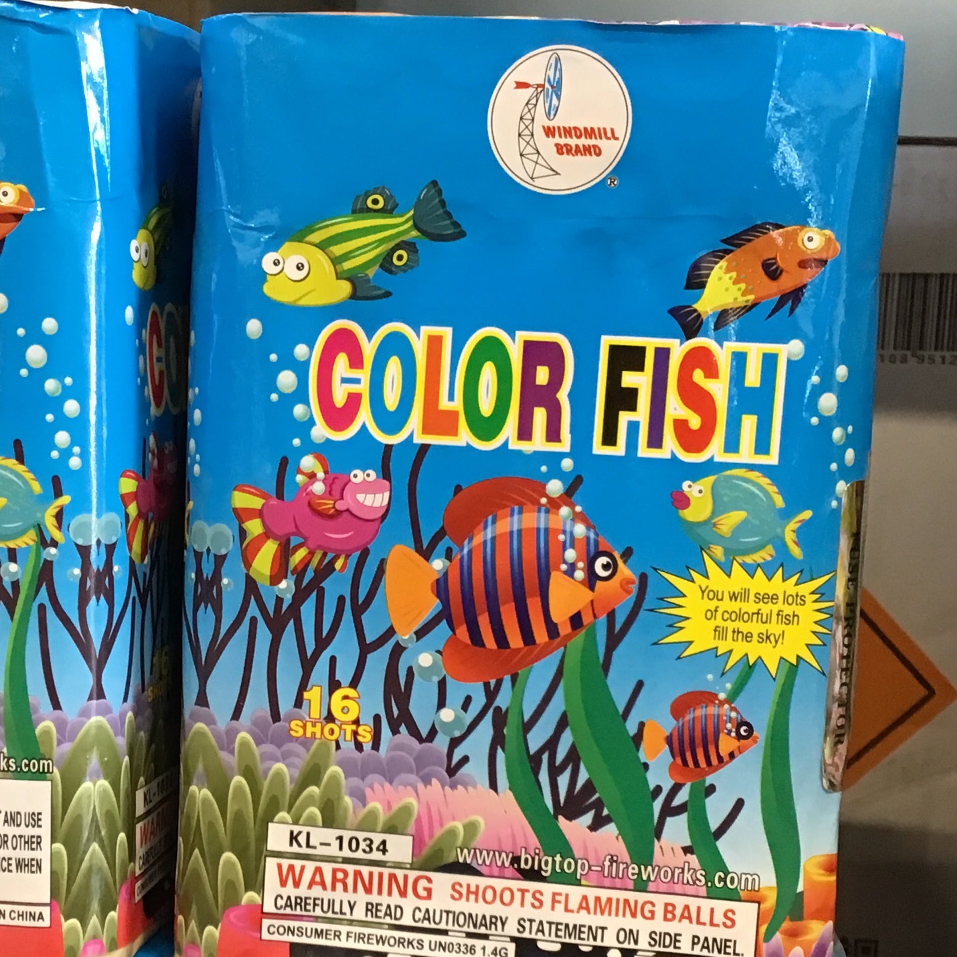 Color Fish | KG Fireworks Warehouse - South Range, Wisconsin