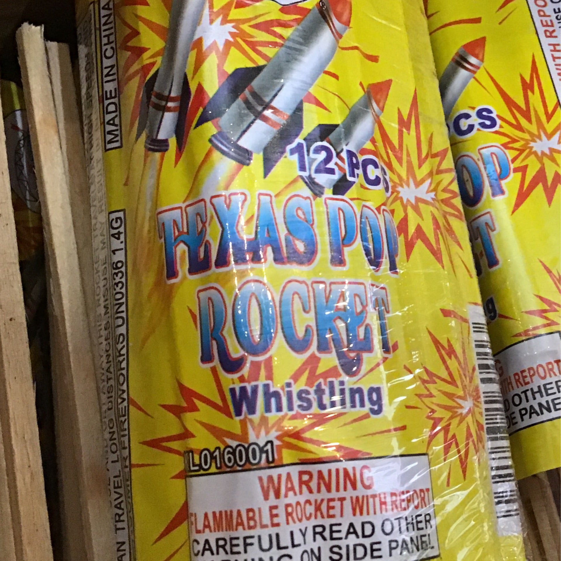 Texas Pop Rocket | KG Fireworks Warehouse - South Range, Wisconsin