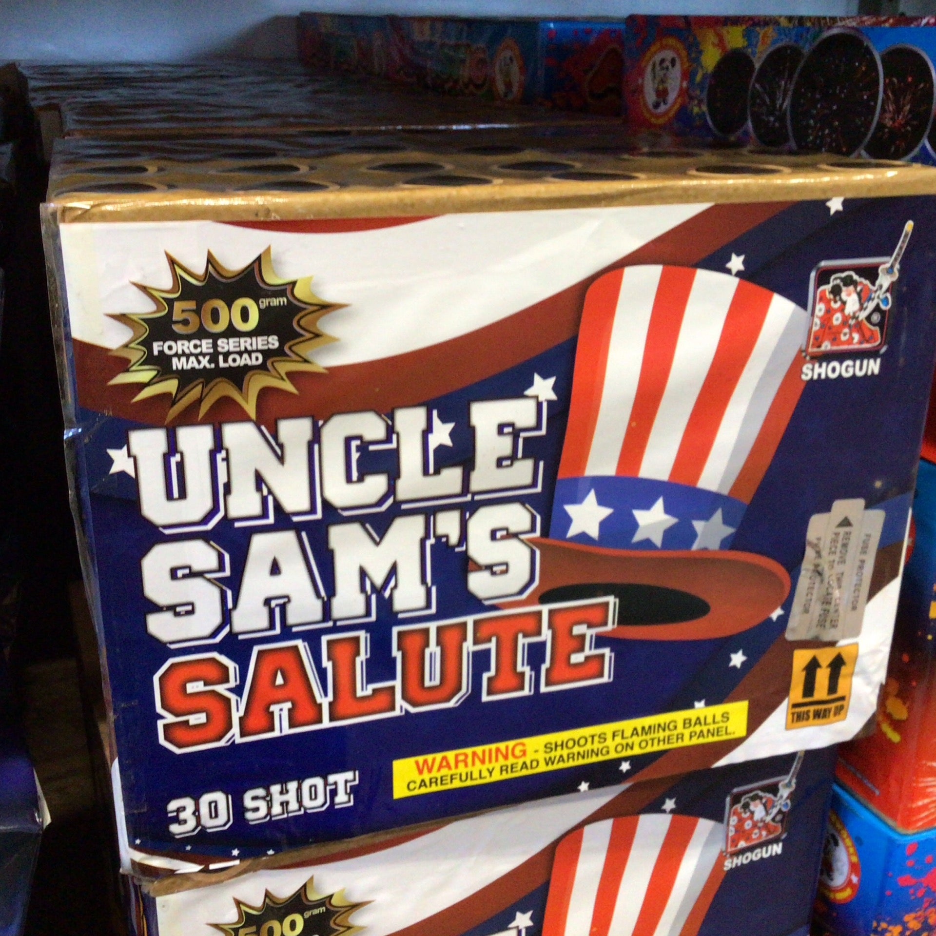 Uncle Sam’s salute | KG Fireworks Warehouse - South Range, Wisconsin