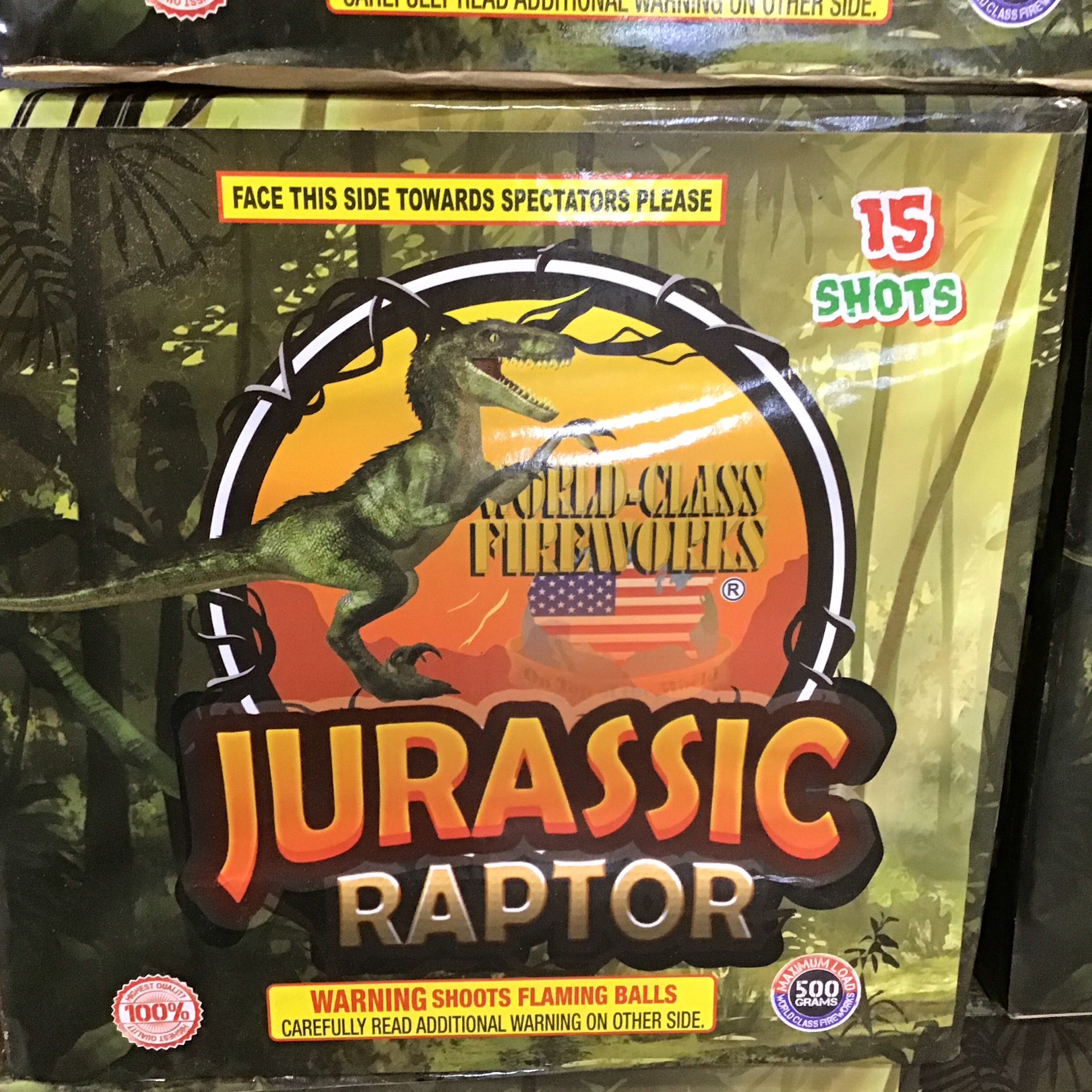 Jurassic raptor | KG Fireworks Warehouse - South Range, Wisconsin