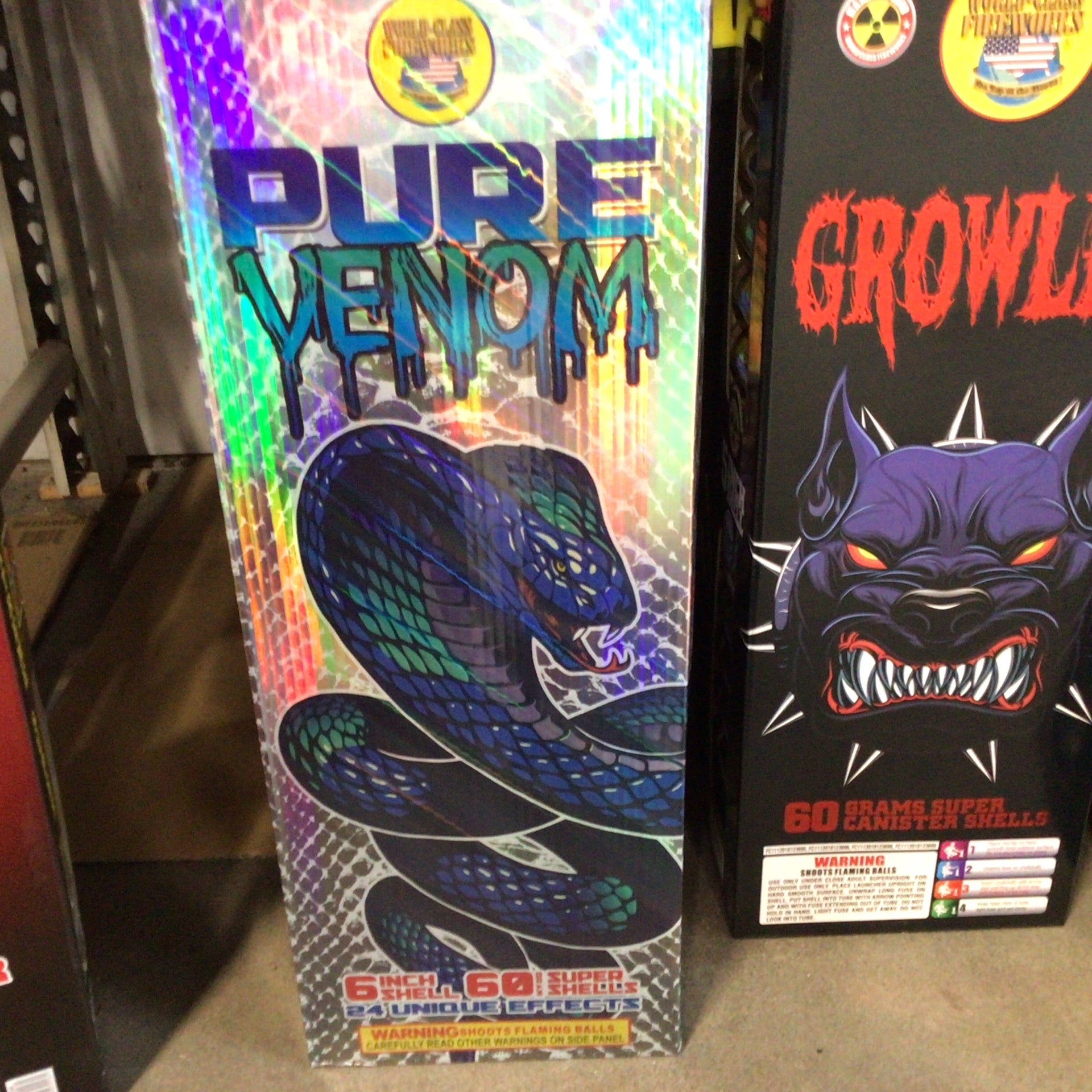 Pure venom | KG Fireworks Warehouse - South Range, Wisconsin