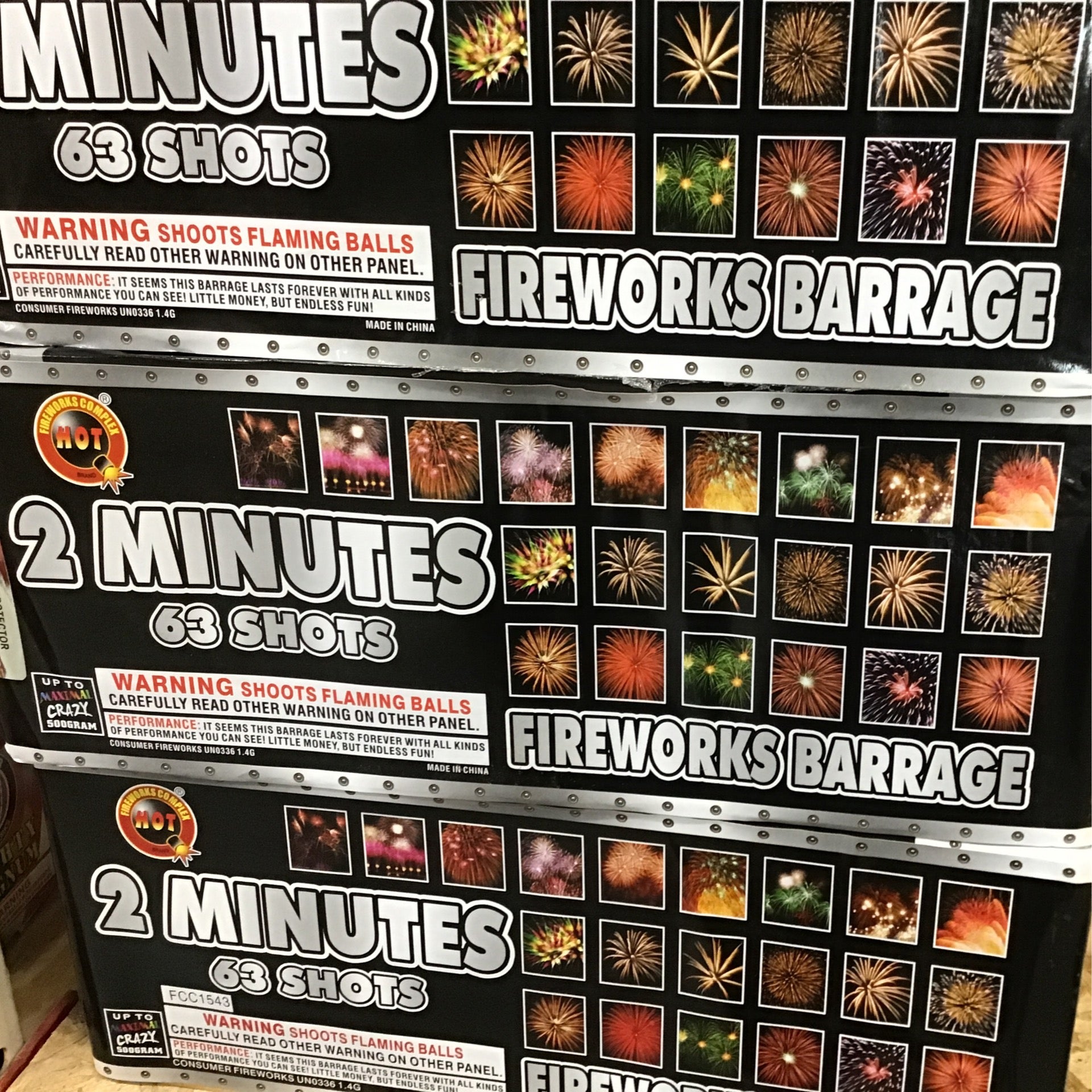 2 Minutes Fireworks Barrage | KG Fireworks Warehouse - South Range ...