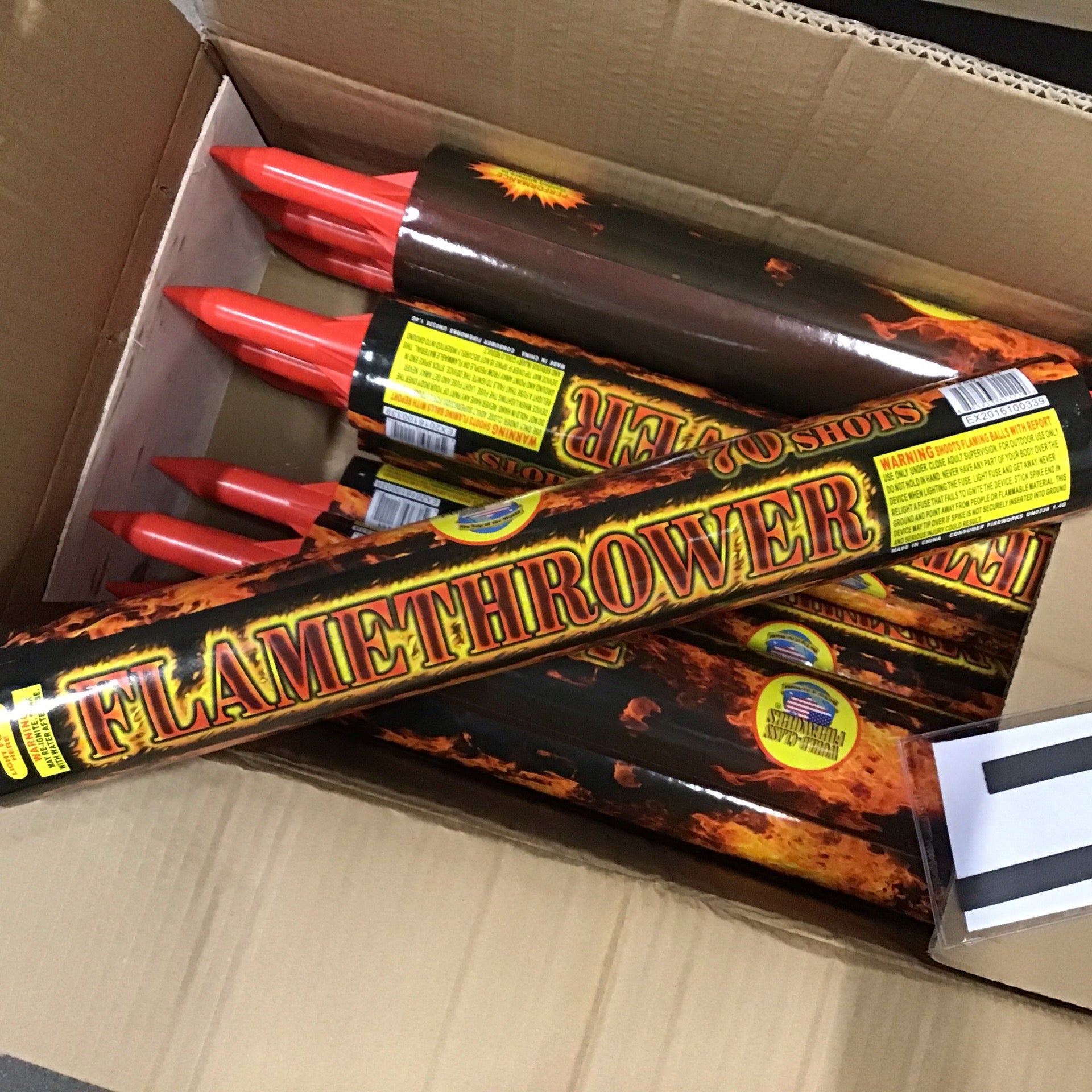 Flamethrower | KG Fireworks Warehouse - South Range, Wisconsin