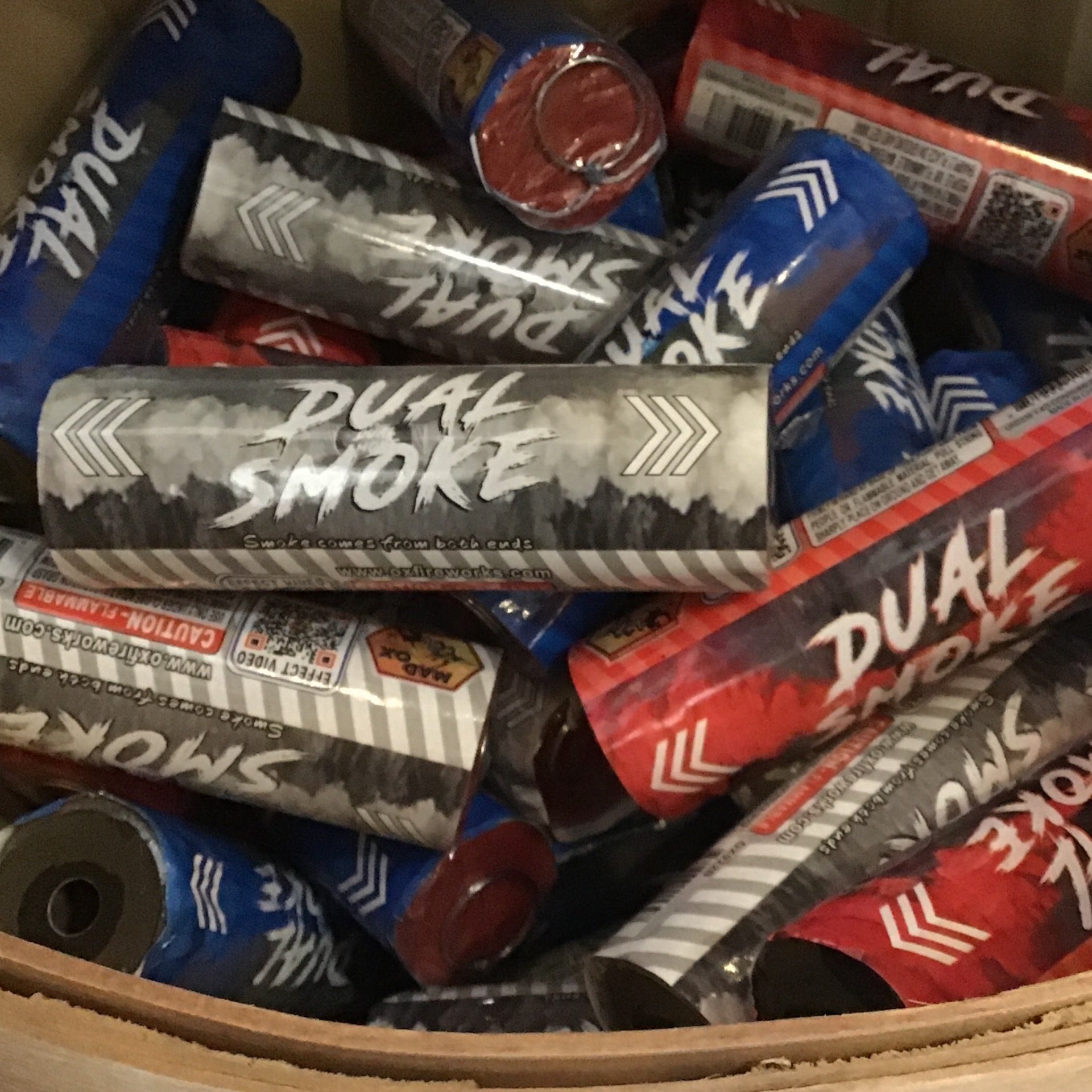 Dual smoke Red, White or Blue | KG Fireworks Warehouse - South Range ...