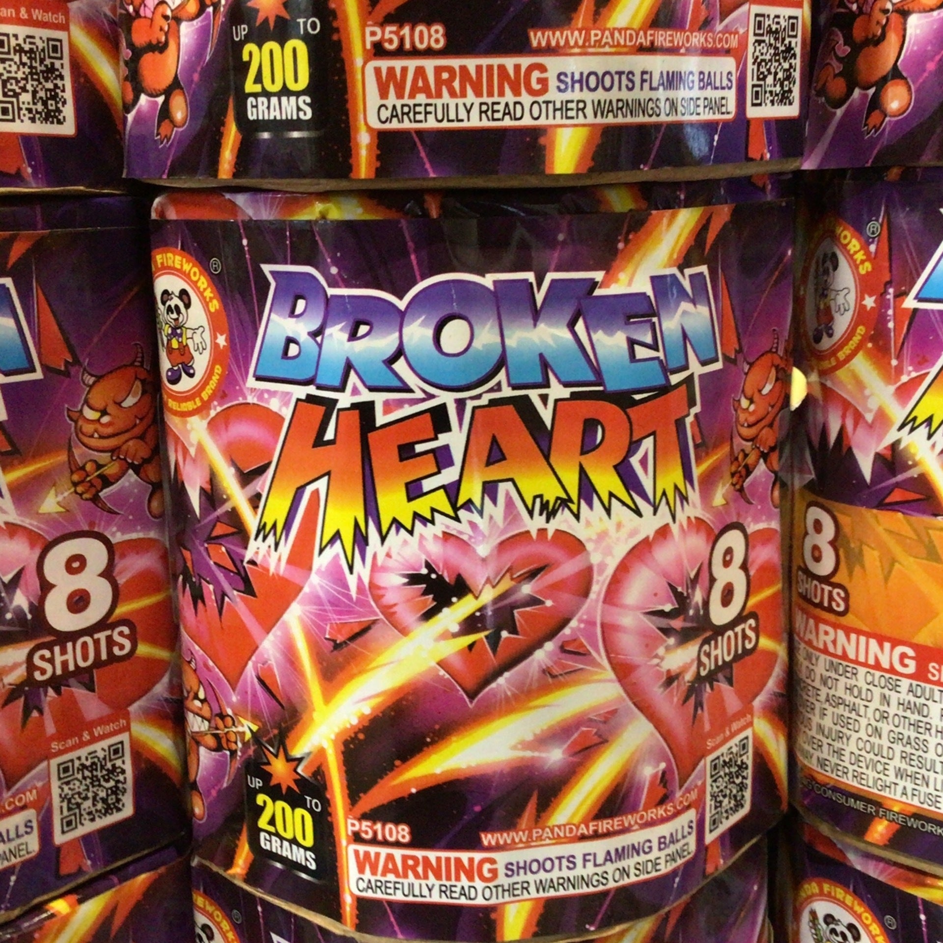 Broken heart | KG Fireworks Warehouse - South Range, Wisconsin