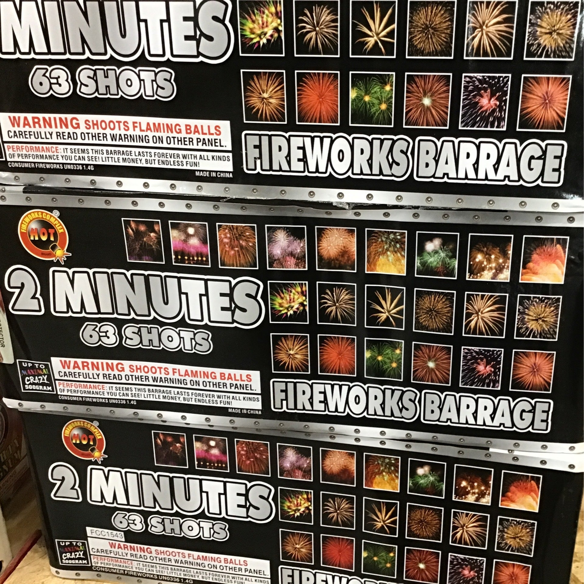 2 Minutes Fireworks Barrage | KG Fireworks Warehouse - South Range ...