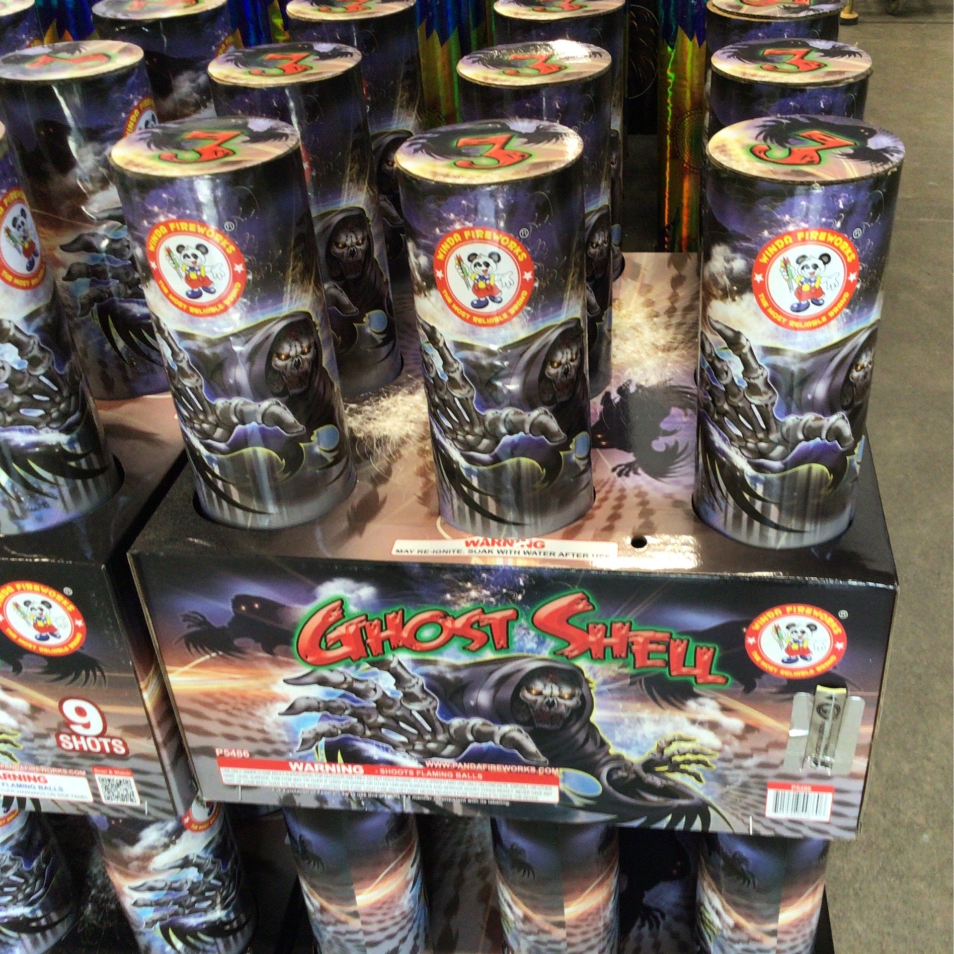 Ghost shell | KG Fireworks Warehouse - South Range, Wisconsin