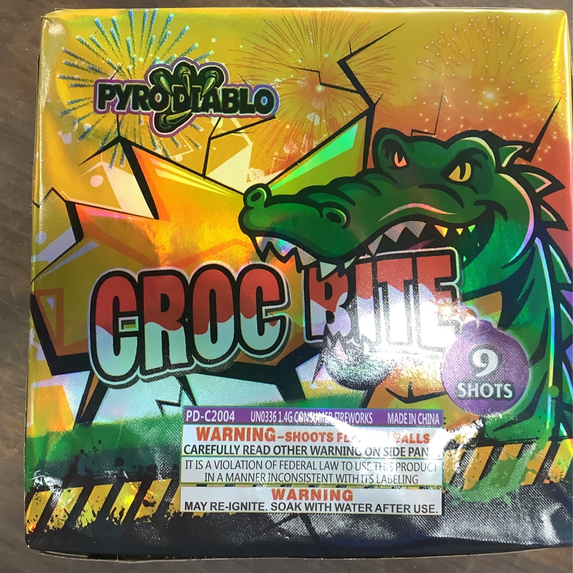 Croc bite | KG Fireworks Warehouse - South Range, Wisconsin