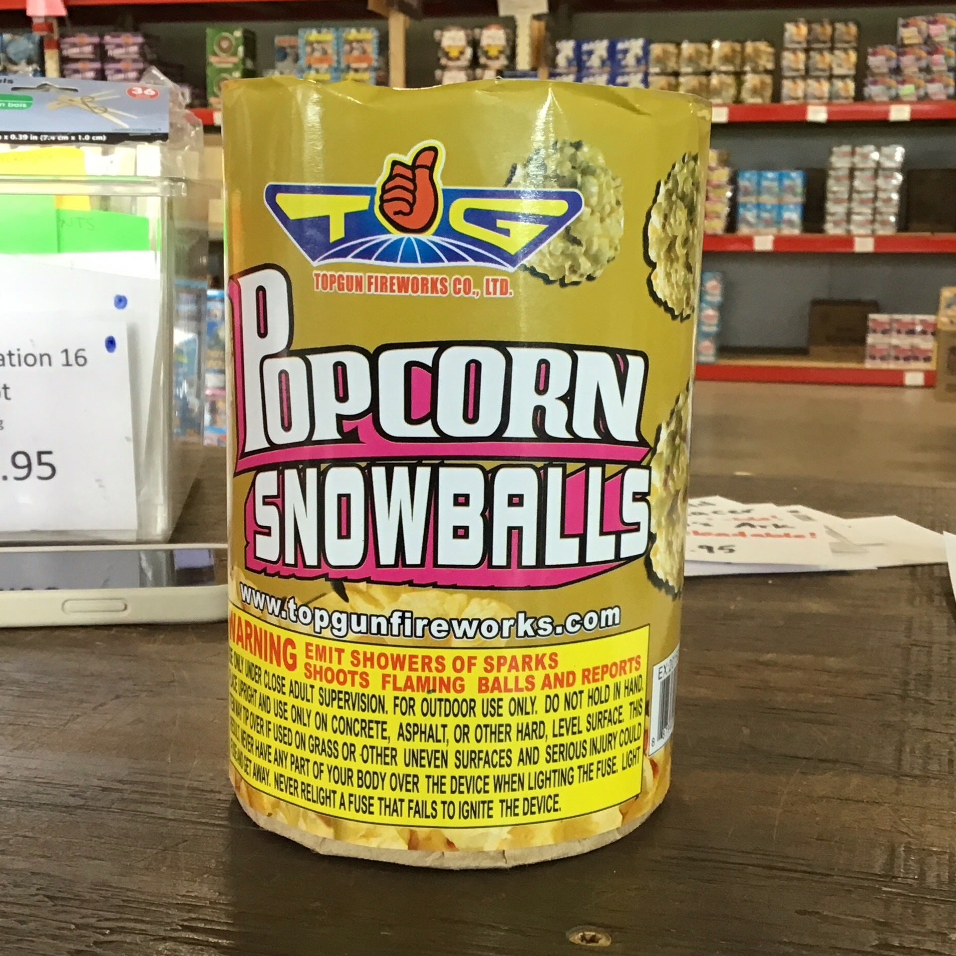 Popcorn Snowball | KG Fireworks Warehouse - South Range, Wisconsin