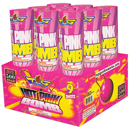 Hot Pink Bomb | KG Fireworks Warehouse - South Range, Wisconsin